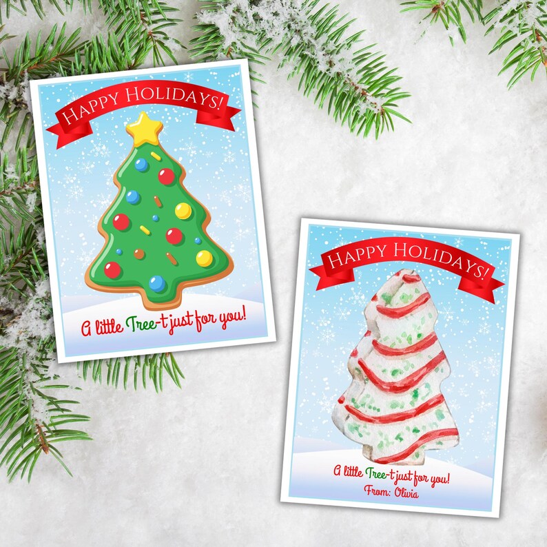 Holidays Treat Tags | Editable Christmas Treat Tag | Instant Download ...