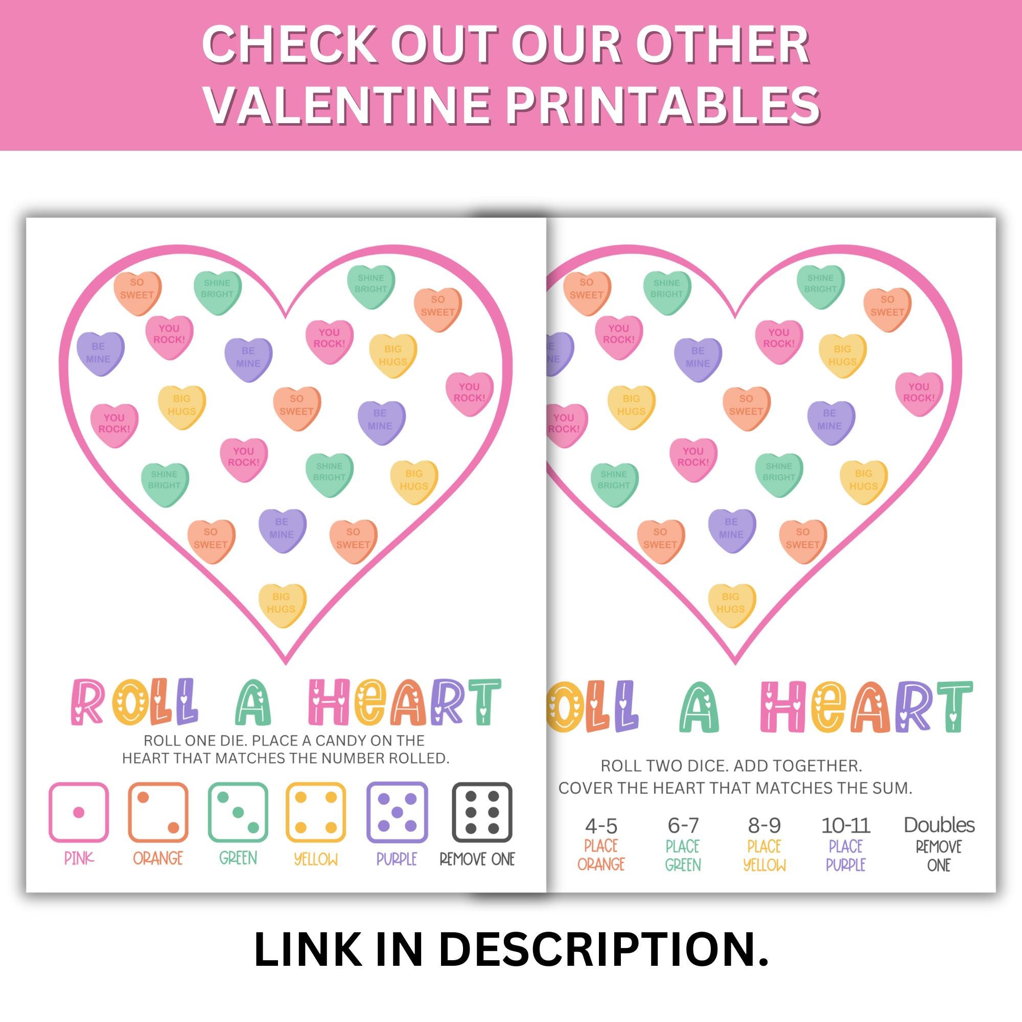 Valentine Guessing Game: Hearts in Jar Party Game (printable PDF) - Etsy