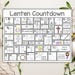 Lenten Coloring Countdown | 40-day Lent Printable | Christian Lent ...