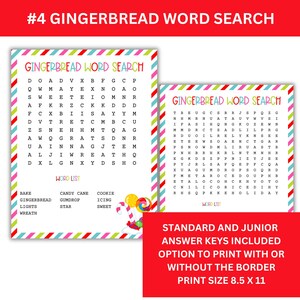 Gingerbread Game Bundle | Printable Holiday Activities PDF - Etsy