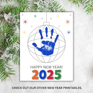 New Year Handprint Poem Printable – 2025 Keepsake Craft - Etsy