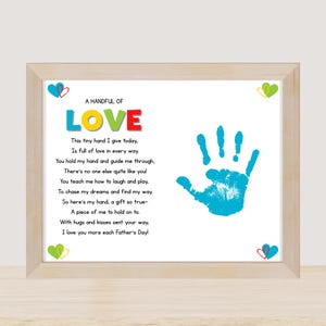 Personalized Father’s Day Handprint Poem Printable | A Handful of Love ...