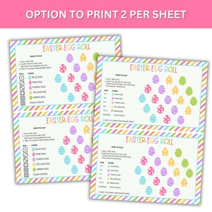 Easter Egg Roll Game Printable | Fun Easter Activity for Kids | Instant ...