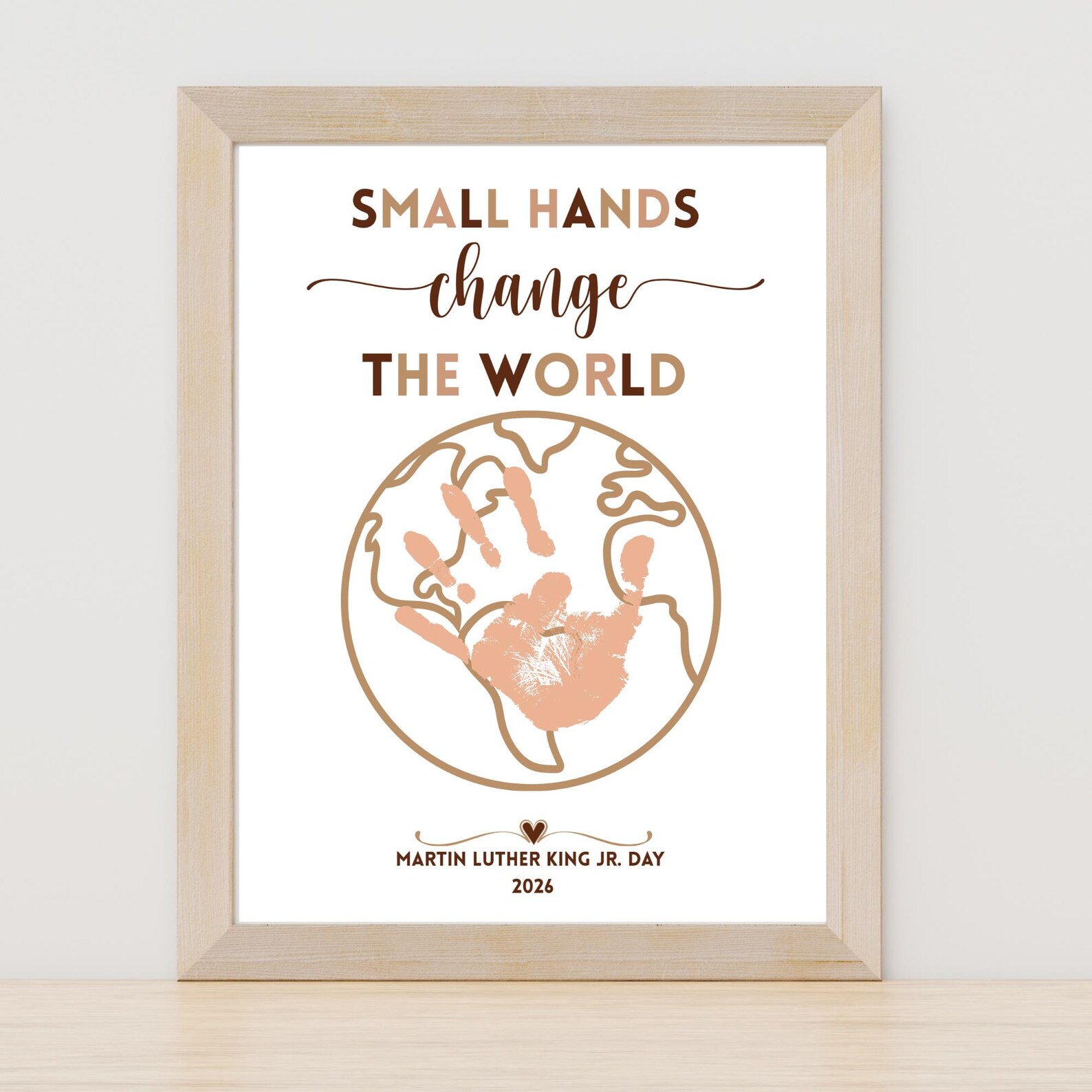 Martin Luther King Jr Day Handprint Craft | MLK Day Activity for Kids ...