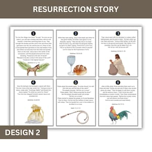 Easter Story Printable | Resurrection Story Cards | Christian Easter ...