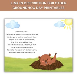 Groundhog Day Handprint Craft Printable | Punxsutawney Phil Activity ...