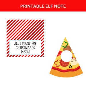 Elf Pizza Prop Printable: Prancer’s Pizza Shop Adventure (instant ...