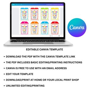 I'm Popping With Excitement Tags, Editable School Tags, Welcome Back ...