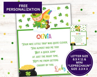 Printable Leprechaun Letter Kids Leprechaun Letter St. Patrick's Day ...