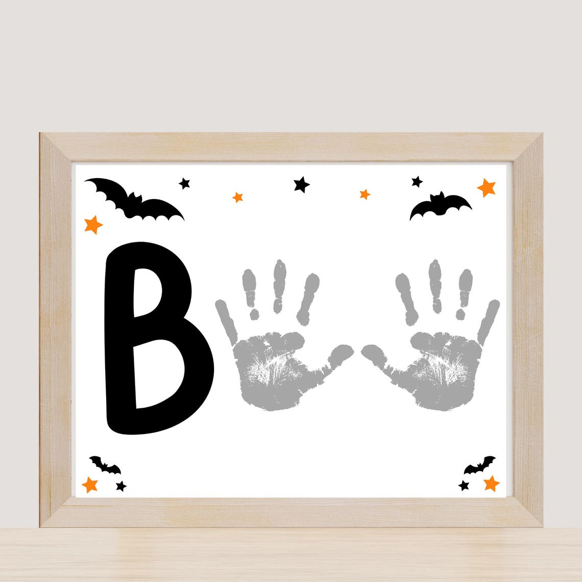 Boo Ghost Handprint Footprint Art: Halloween Keepsake (digital Download ...