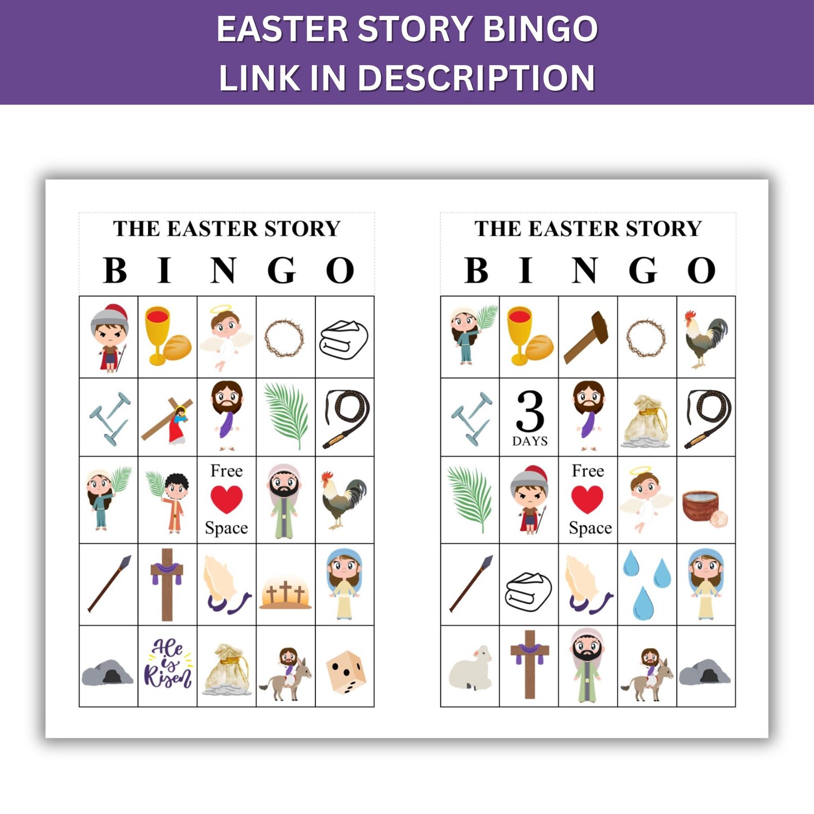Easter Story Scavenger Hunt | Printable and Editable | Christ-centered ...