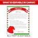 Editable Elf Arrival Letter Set: Personalized Welcome Letter (canva ...