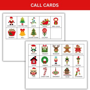 Christmas Bingo Printable | Holiday Game | Santa Games | Instant ...