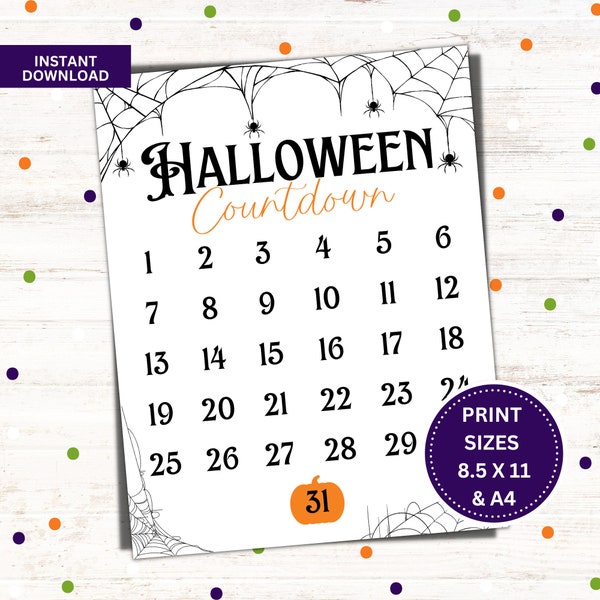 Halloween Countdown - Etsy