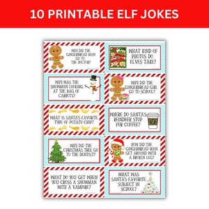 Printable Elf Notes: Christmas Jokes & Kindness (PDF Download) - Etsy
