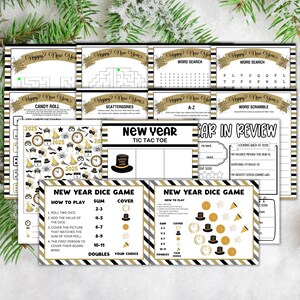 Kids New Year Game Bundle – Printable 2025 Activities - Etsy
