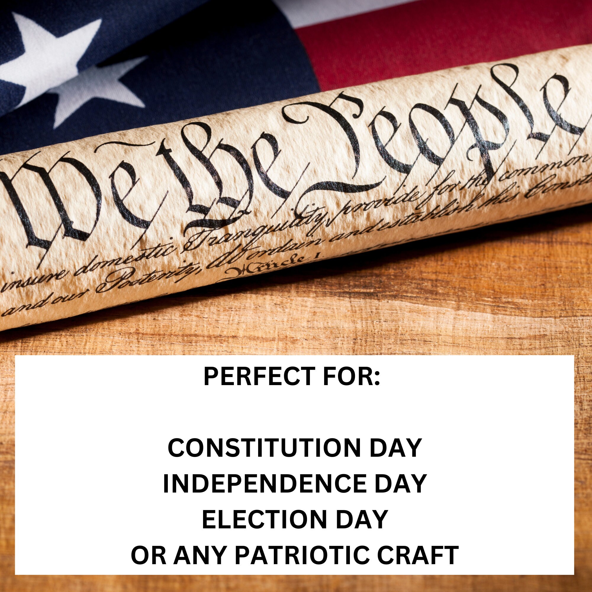 Patriotic American Flag Constitution Handprint Craft Printable ...