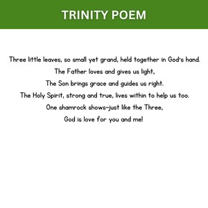 St. Patrick’s Day Trinity Shamrock Poem | Christian Craft | Handprint ...