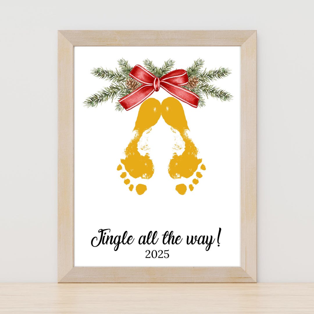 Jingle All the Way Bell Handprint or Footprint Craft | Christmas Kids ...