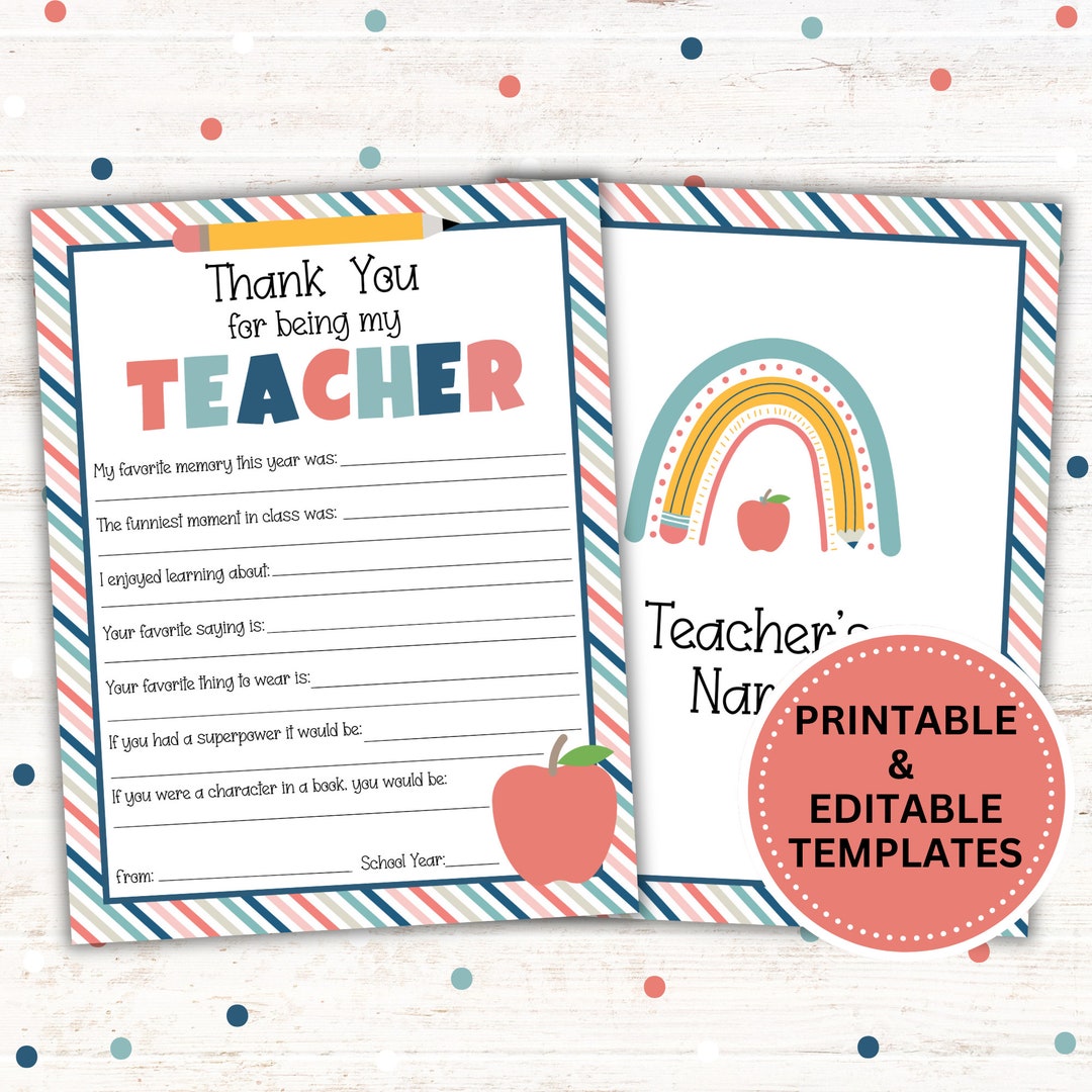 Teacher Appreciation Week Gift, Thank You Teacher Gifts, All About My ...