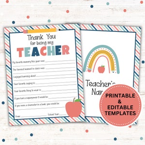 Teacher Appreciation Week Gift, Thank You Teacher Gifts, All About My ...