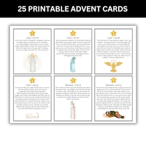 Nativity Story Advent Calendar Printable for Kids (PDF Download) - Etsy