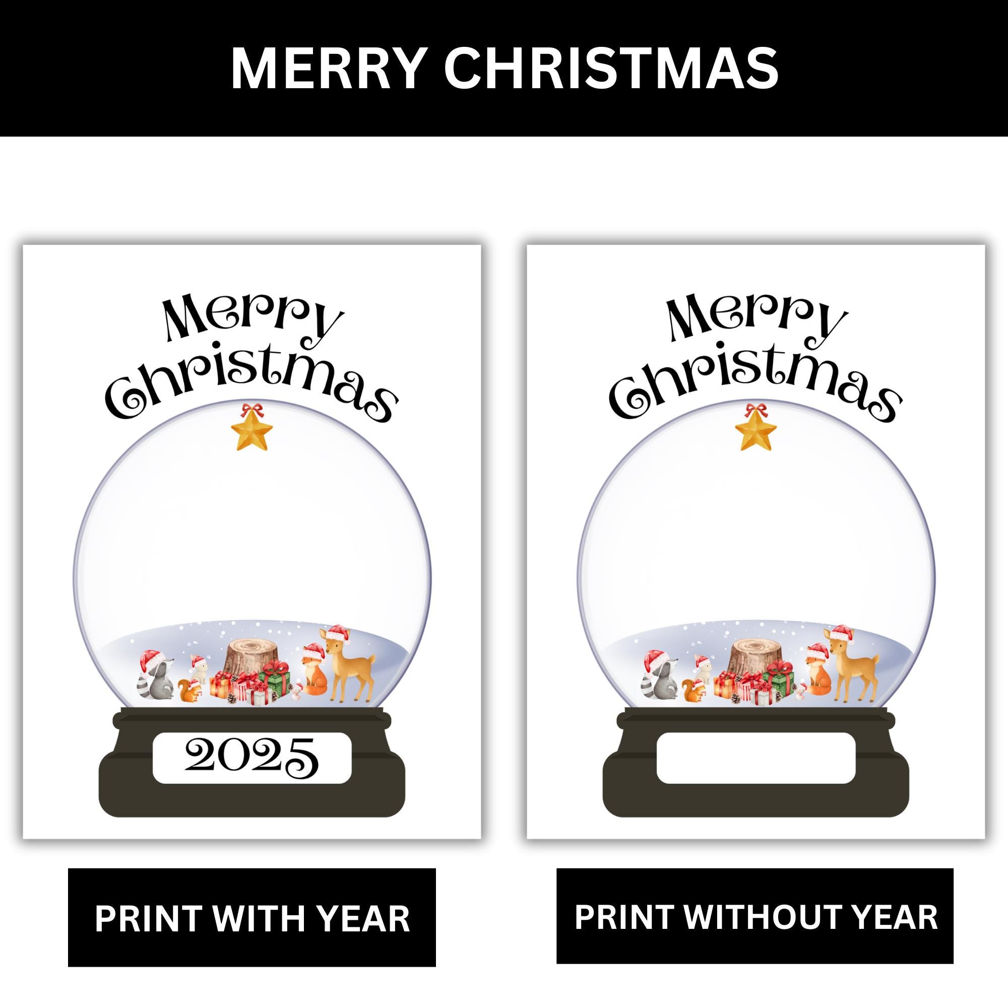 Snow Globe Handprint Christmas Tree Keepsake (digital Download) - Etsy