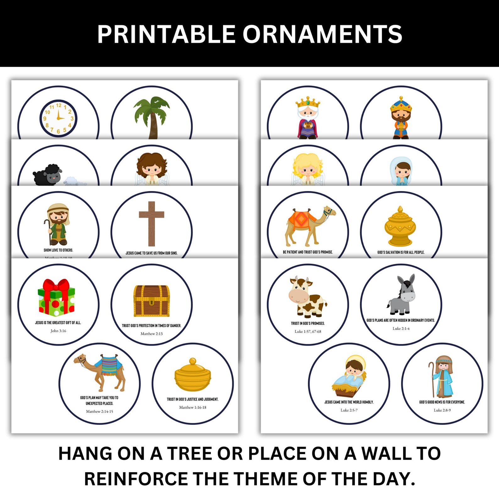 Nativity Advent Printable, 31-day Christmas Devotional for Kids ...