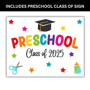 Editable Preschool Graduation Certificate: Class of 2025 (printable PDF ...