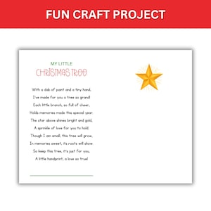Christmas Tree Handprint Poem Printable | DIY Holiday Kids Craft ...