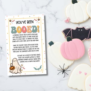 You've Been Booed Printable | Halloween Booed Poem & Signs | Boo Basket ...