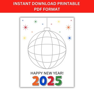 2025 New Year Handprint Craft Printable, New Year Keepsake Craft, Kids ...