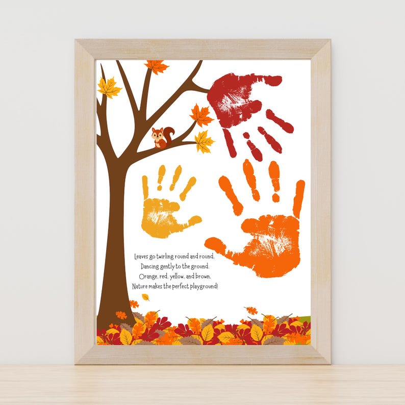 Fall Handprint Poem Art: DIY Thanksgiving Keepsake (PDF Download) - Etsy