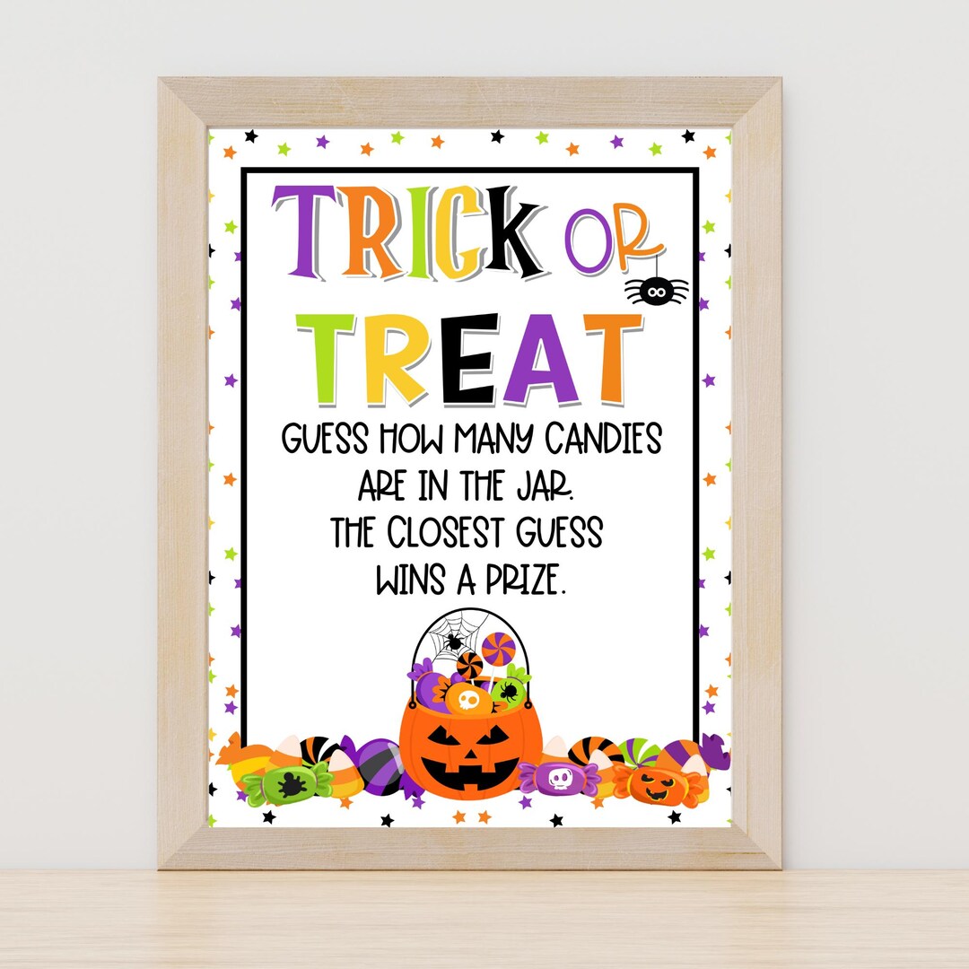 Halloween Candy Guessing Game: Printable Party Activity (PDF Download ...