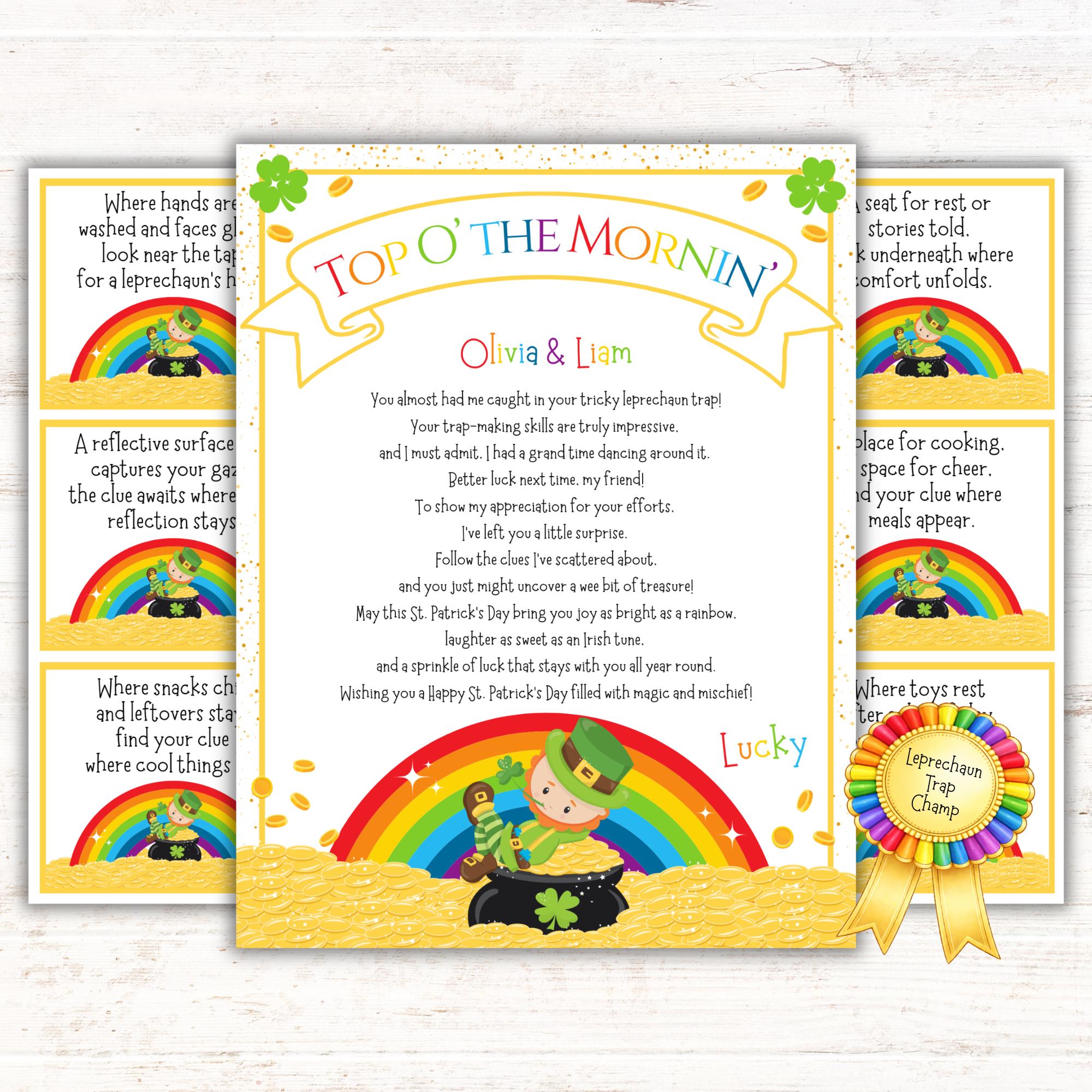 Leprechaun Letter Scavenger Hunt | St. Patrick's Day Printable (PDF and ...