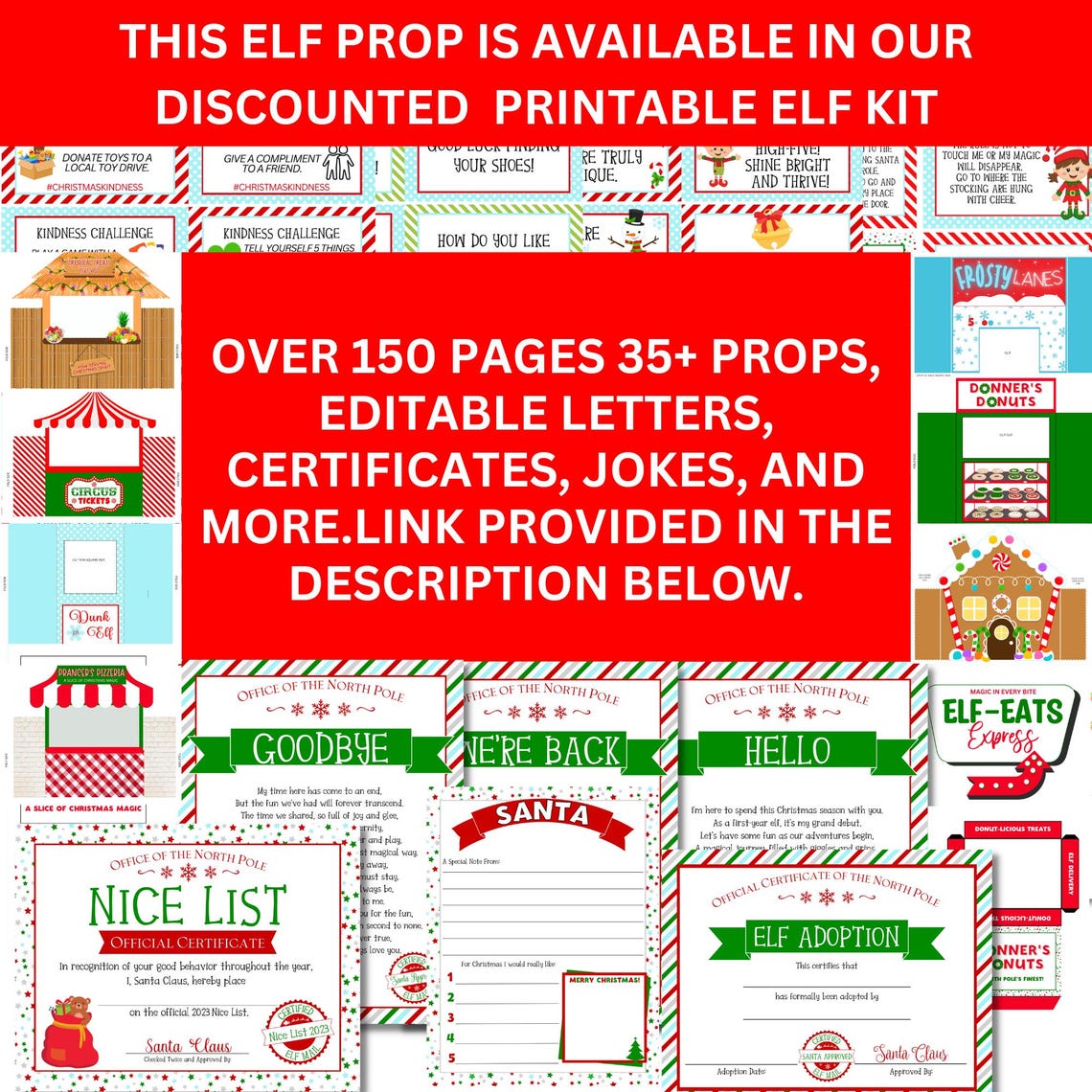 Elf Dunk Tank Printable Prop | Easy Elf Adventure - Etsy