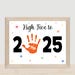 2025 New Year Handprint Craft Printable, New Year Keepsake Craft ...