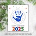 2025 New Year Handprint Craft Printable, New Year Keepsake Craft ...