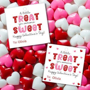Valentine Tags A Little Treat for Someone Sweet | Printable Classroom ...