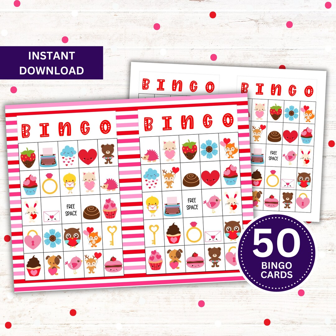 Printable Valentine Bingo, Valentine Kids, Classroom Valentine Party ...