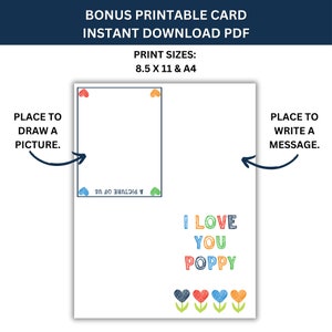 All About My Poppy Printable | Father's Day Gift | Birthday Gift for ...