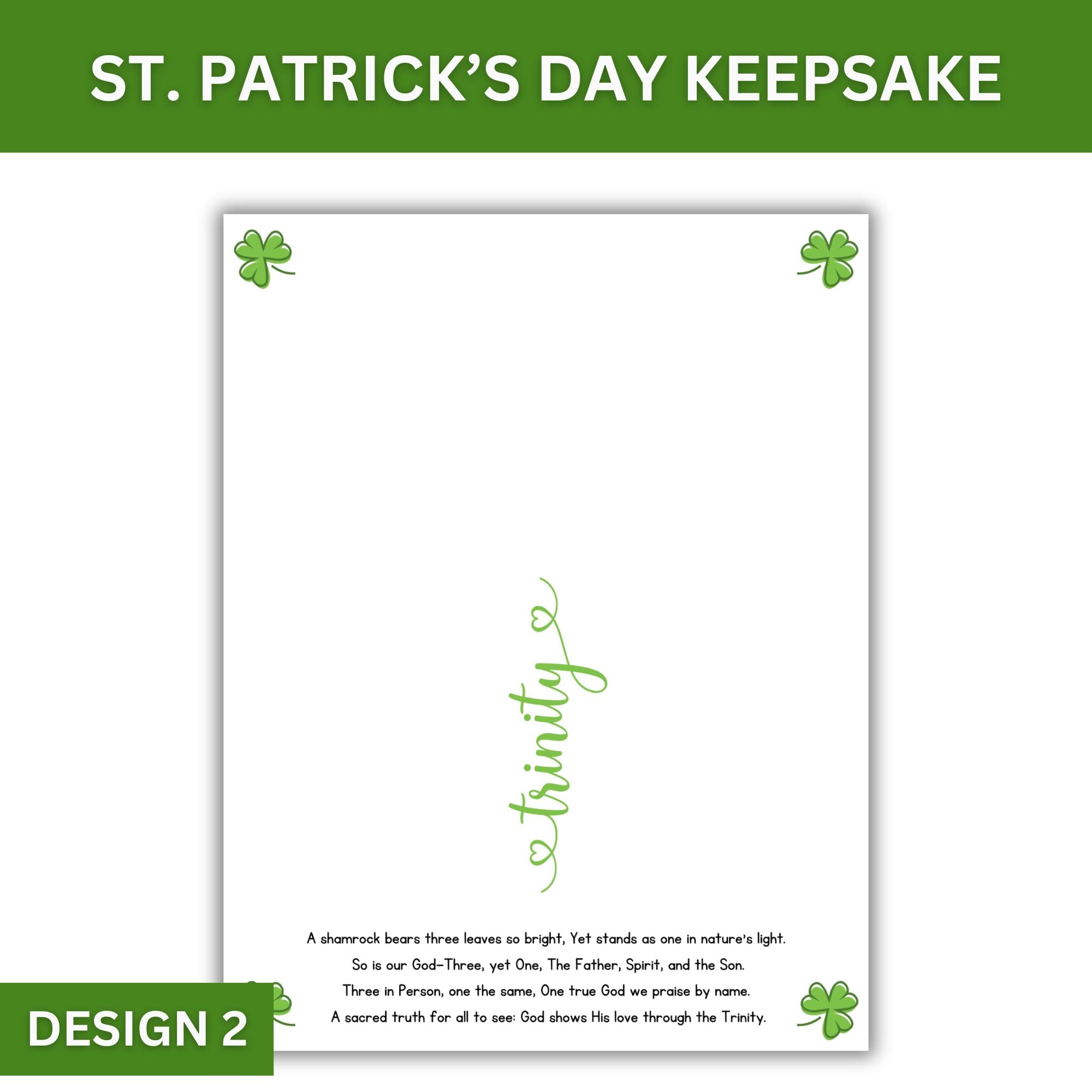 Trinity Shamrock Handprint Craft Printable | Christian St. Patrick’s ...