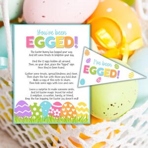 You've Been Egged Printable – Easter Egg Hunt Activity – Instant ...