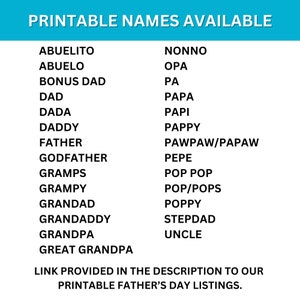 My Amazing Abuelo Printable Father's Day Gift Birthday Gift ...