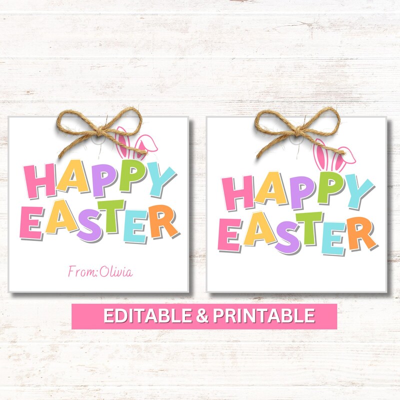 Free Easter Printable Labels - Etsy