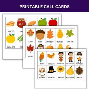 Printable Thanksgiving Bingo Instant Download 36 Cards Thanksgiving ...