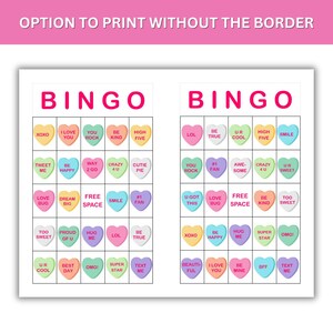 Valentine Bingo Printable | Valentines Bingo Game | Valentine Party ...