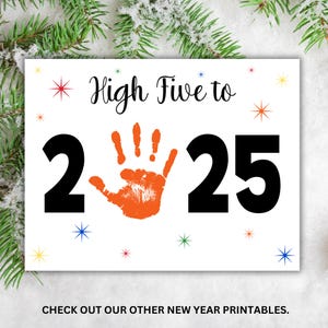 New Year Handprint Poem Printable – 2025 Keepsake Craft - Etsy