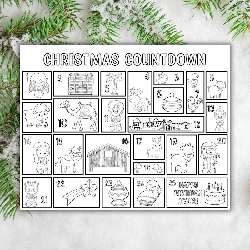 Nativity Clip Art Advent - Etsy