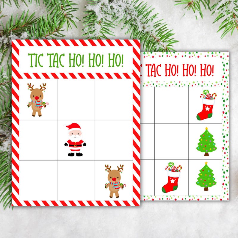 Santa Svg Tic Tac Toe - Etsy